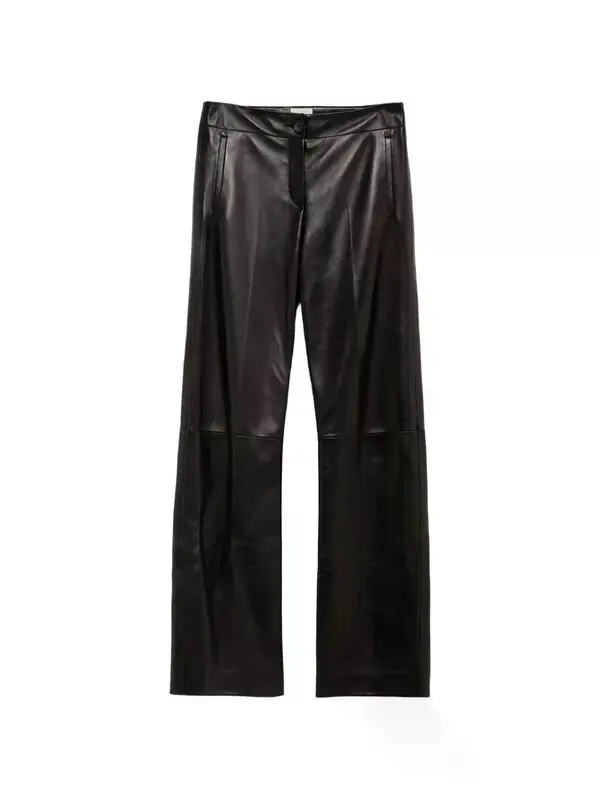 Khaite Mita Leather Trousers - Black