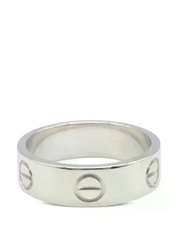 Cartier 18k White Gold Love Ring - Silver