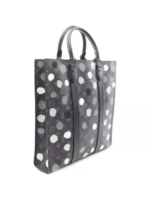 LOUIS VUITTON Yayoi Kusama Sac Plat Monogram Eclipse 2-way Handbag
