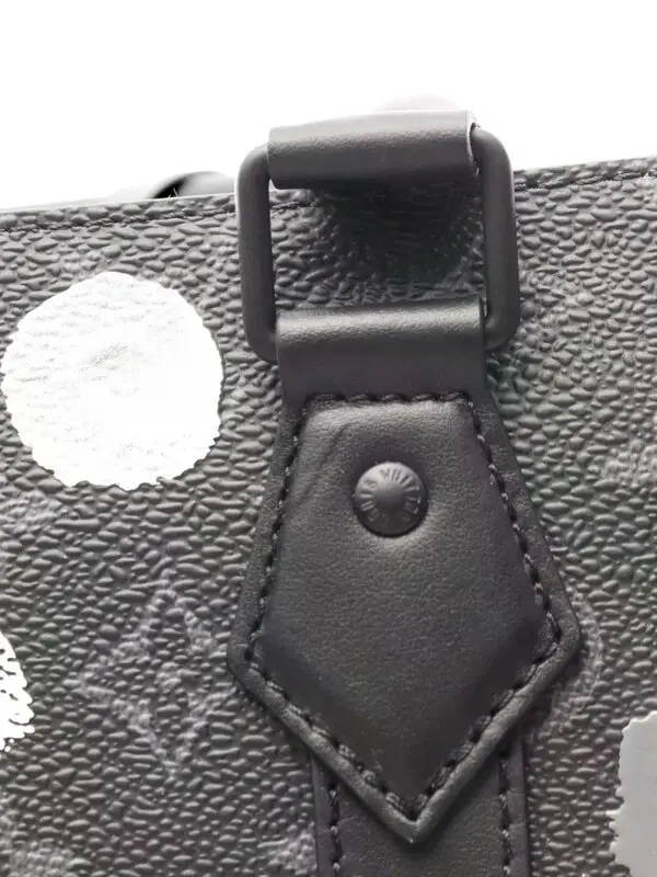 LOUIS VUITTON Yayoi Kusama Sac Plat Monogram Eclipse 2-way Handbag