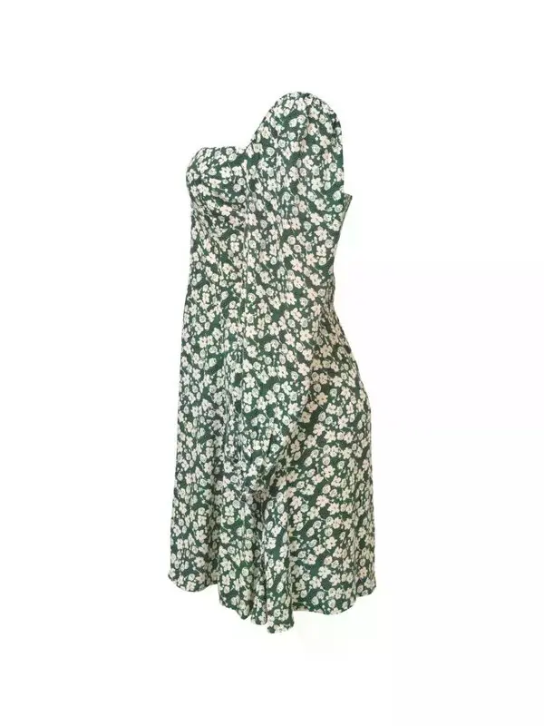 REFORMATION Mochi Floral-print Sweetheart Neckline Long Sleeve Dress