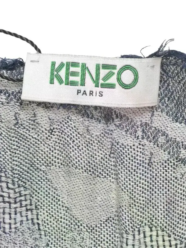 Kenzo Monogram Raw-hem Scarf
