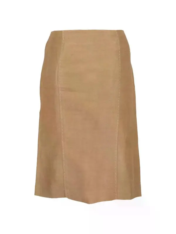 Alberta Ferretti Beige Contrast Stitch Suit
