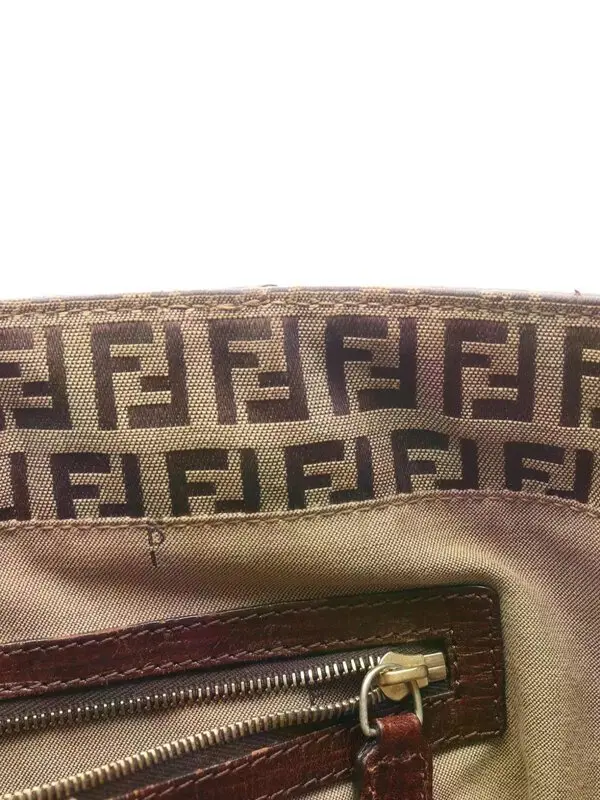 Fendi Zucchino Tote Bag - Brown