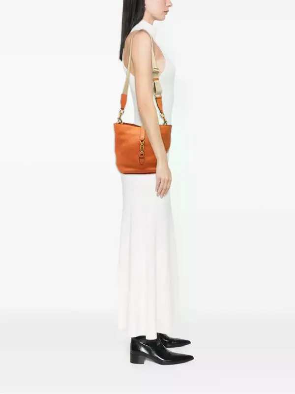 Gucci Grained Calfskin Soft Jackie Bucket Bag