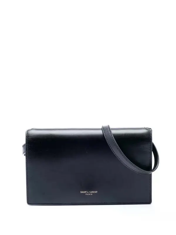 Saint Laurent Leather Crossbody Bag - Black