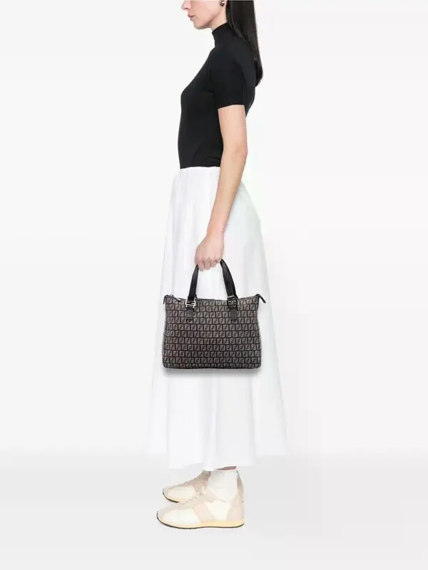 Fendi Zucchino Canvas Tote Bag