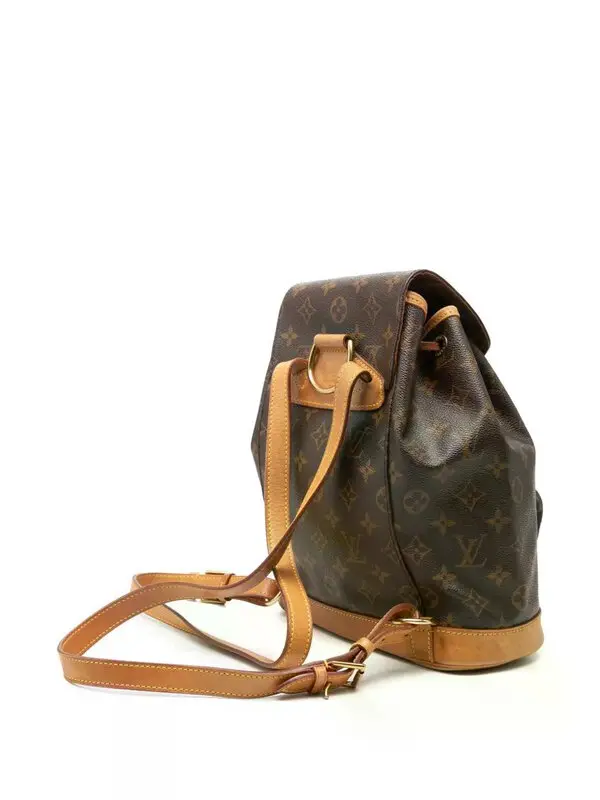 LOUIS VUITTON Monogram Montsouris Mm Backpack - Brown