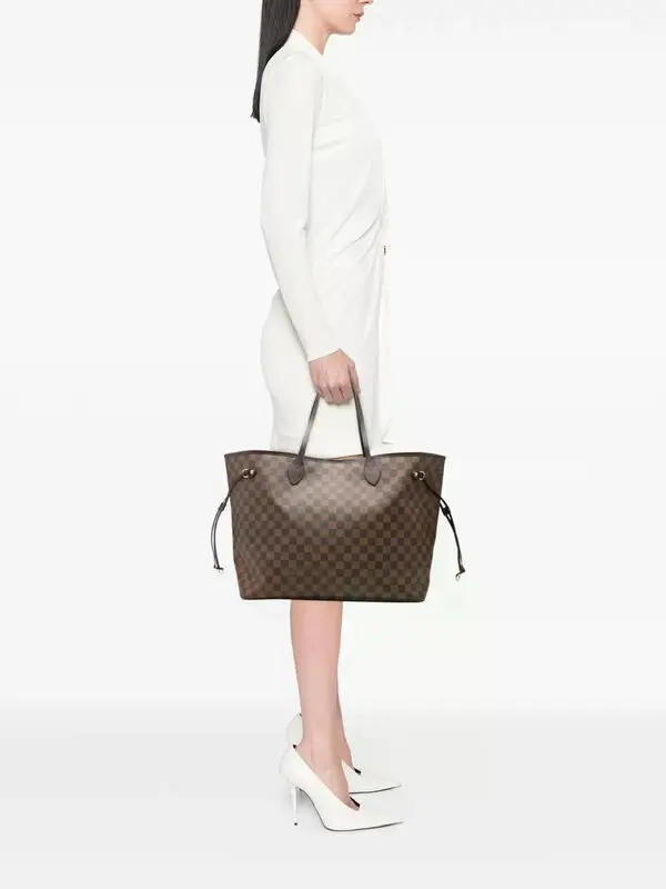 LOUIS VUITTON Damier Ebene Neverfull Gm Tote Bag - Brown