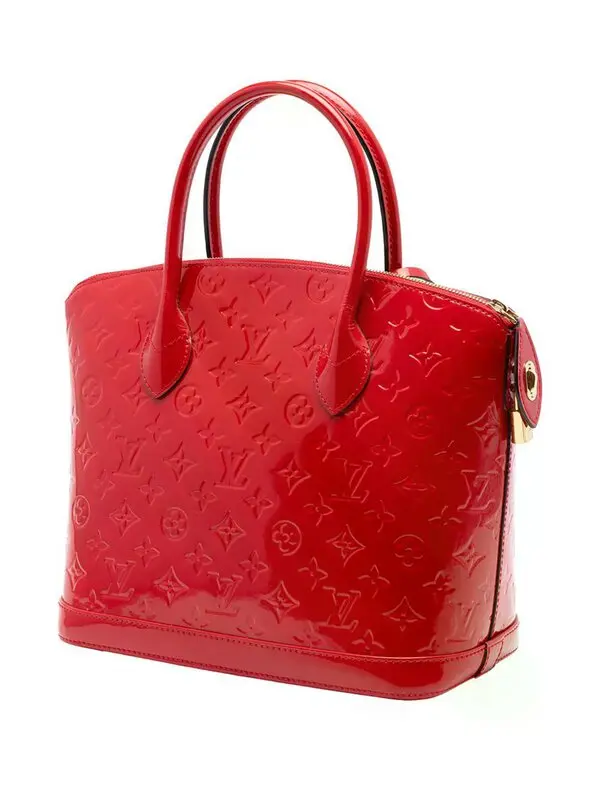 LOUIS VUITTON Monogram Vernis Lockit Pm Handbag - Red
