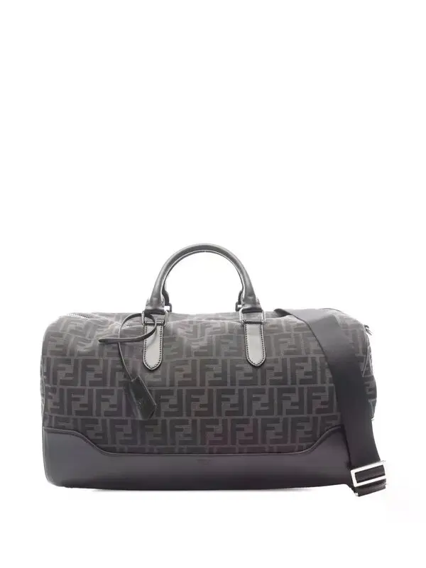 Fendi Zucca Canvas Duffle Travel Bag - Grey