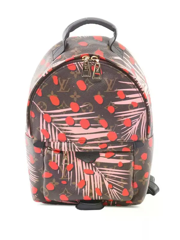 LOUIS VUITTON Monogram Jungle Dots Palm Springs Pm Backpack - Brown