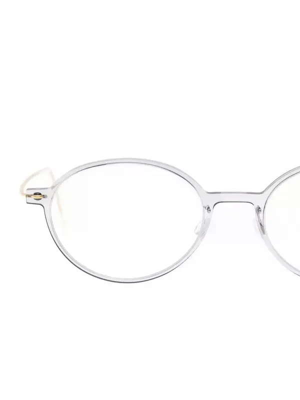 LINDBERG 6667 Round-frame Eyeglasses - Silver