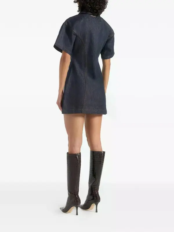 Manière De Voir Mathilde Mini Dress - Blue