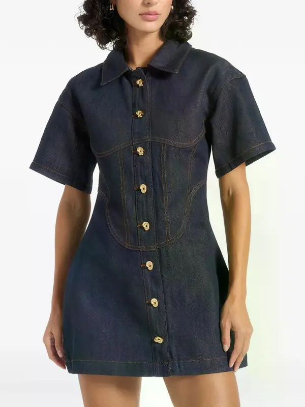 Manière De Voir Mathilde Mini Dress - Blue