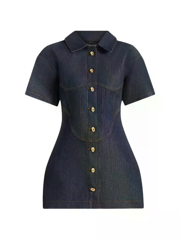 Manière De Voir Mathilde Mini Dress - Blue