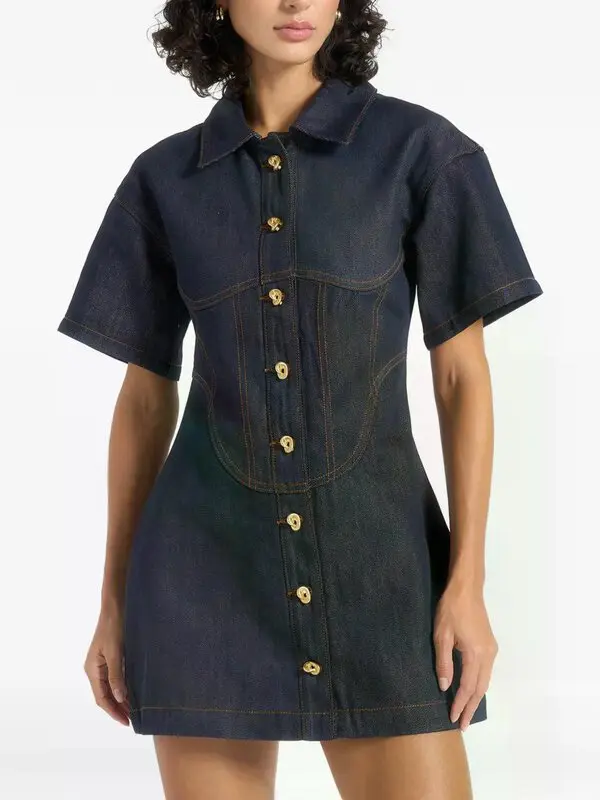 Manière De Voir Mathilde Mini Dress - Blue