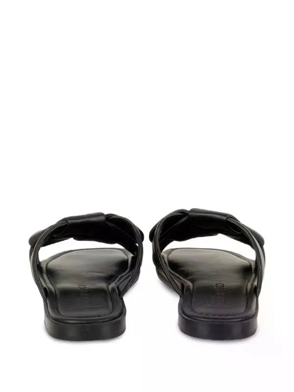 SPAZIO CORRIDONI 1 Interwoven Leather Flat Sandals