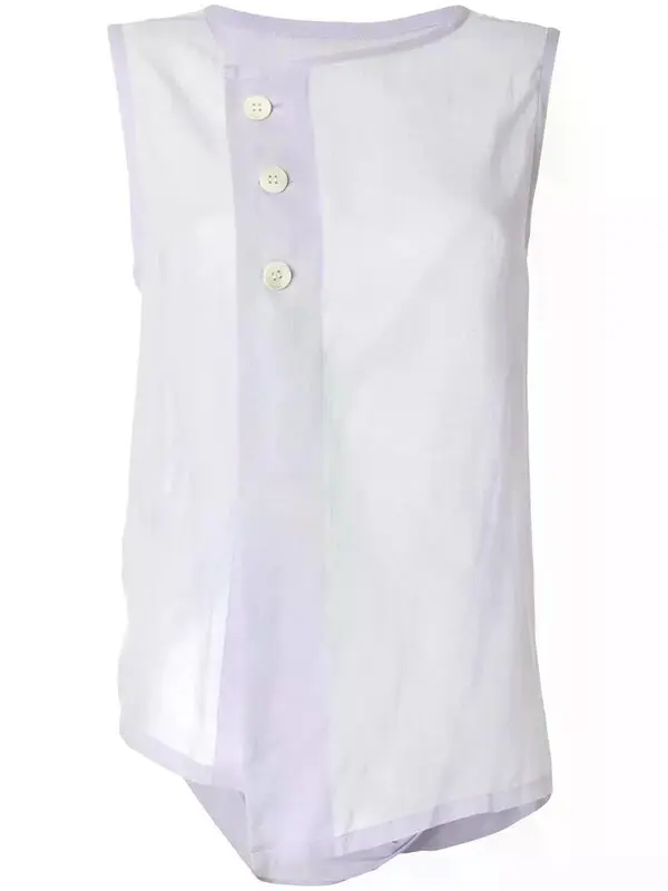 Y’s Front Buttoned Vest Top