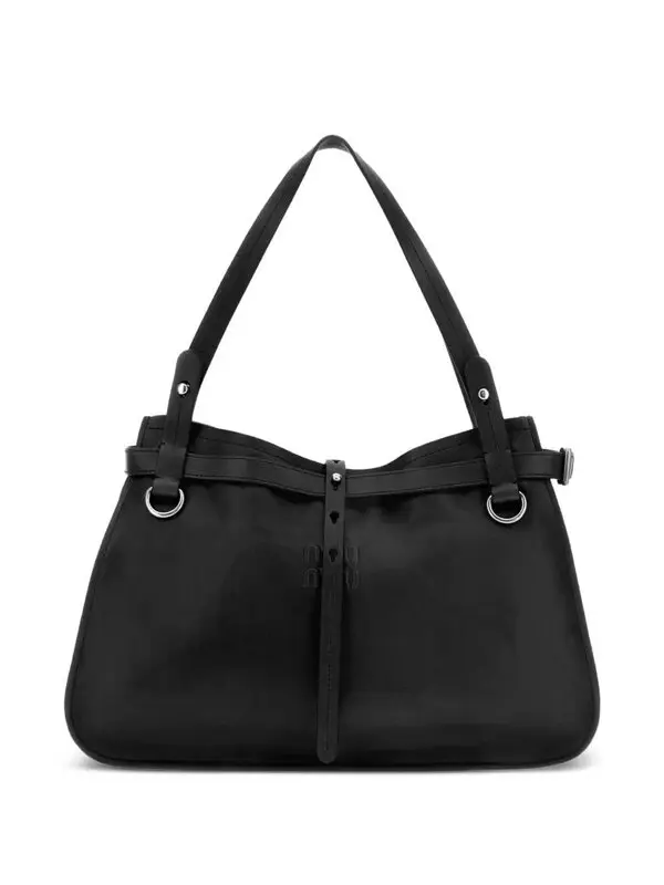 Miu Miu Buckle-strap Logo-embossed Tote Bag