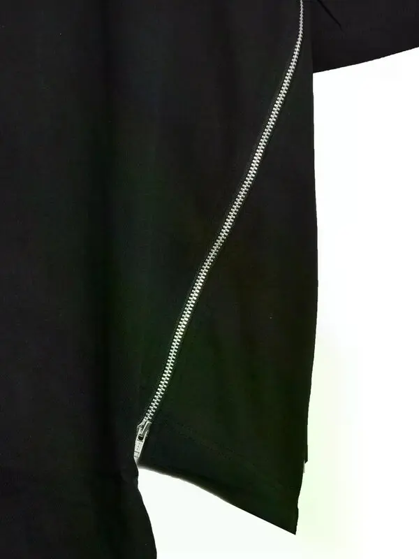 Comme Des Garçons Asymmetric Zip-detail T-shirt
