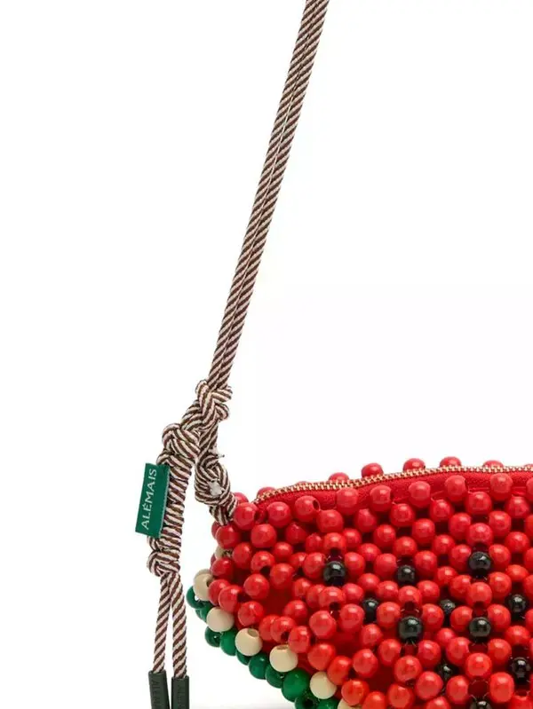 ALEMAIS Watermelon Mini Bag With Bead Embellishments