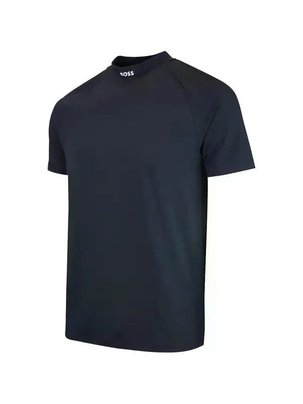 BOSS Logo Print High Neck Raglan Sleeve T-shirt