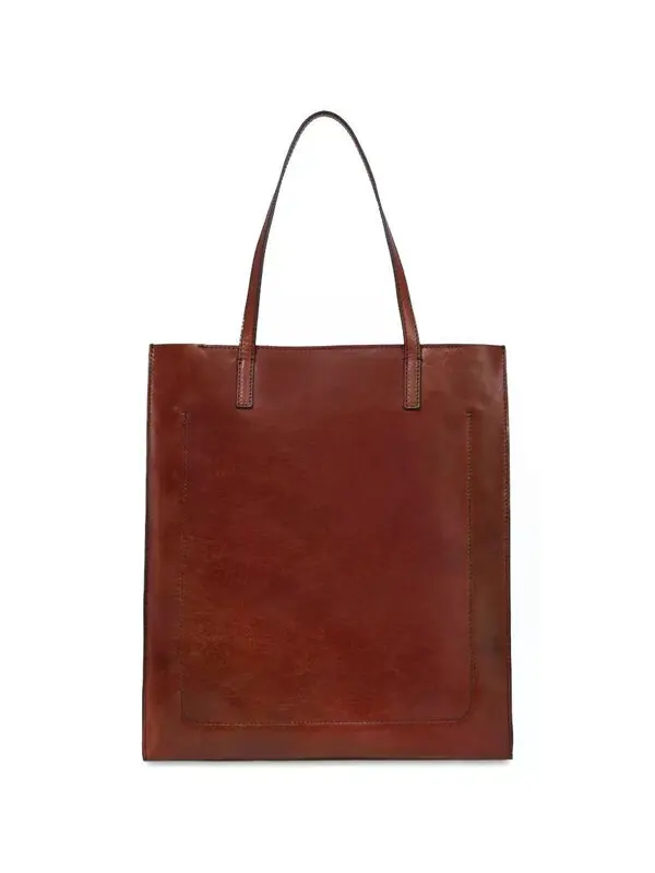 THE BRIDGE Logo-plaque Leather Tote Bag