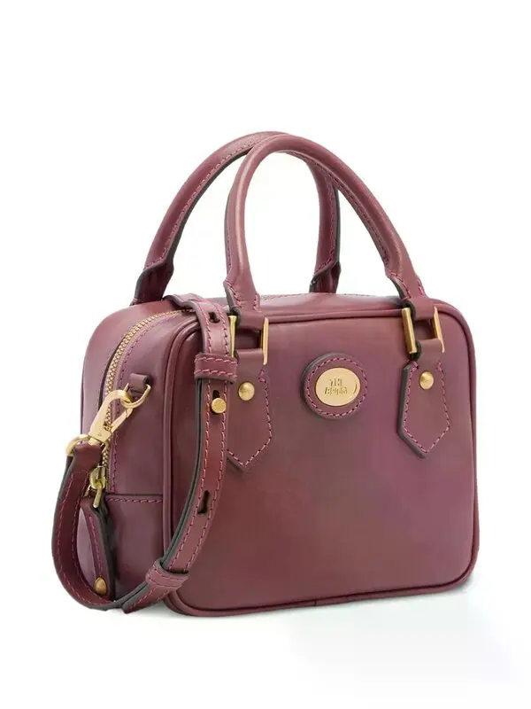THE BRIDGE Logo Plaque Mini Shoulder Bag - Red