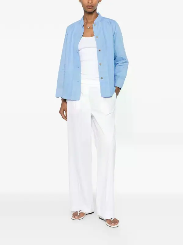 40WEFT Raissa Pleated Wide-leg Trousers - White