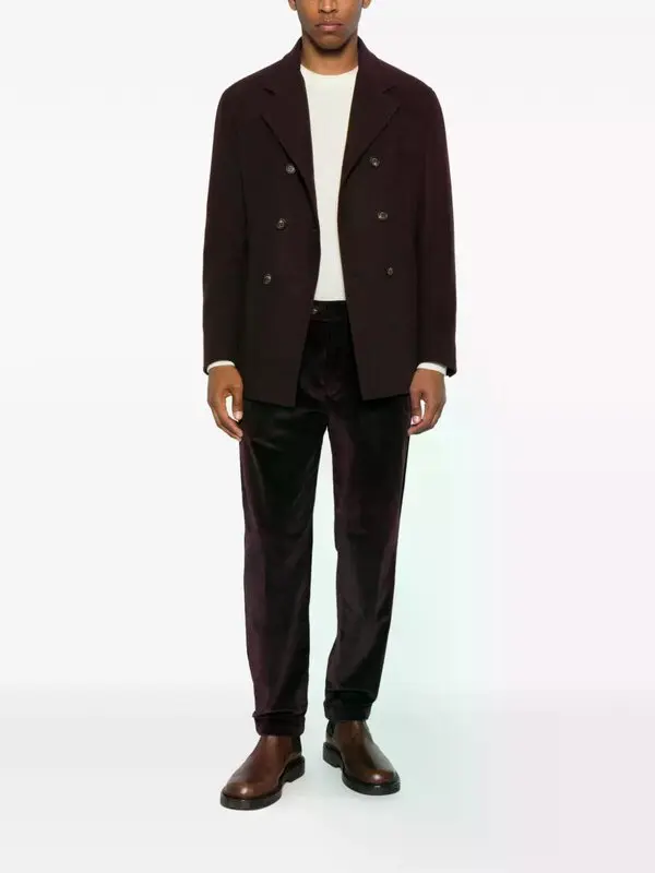 Eleventy Pleated Corduroy Trousers