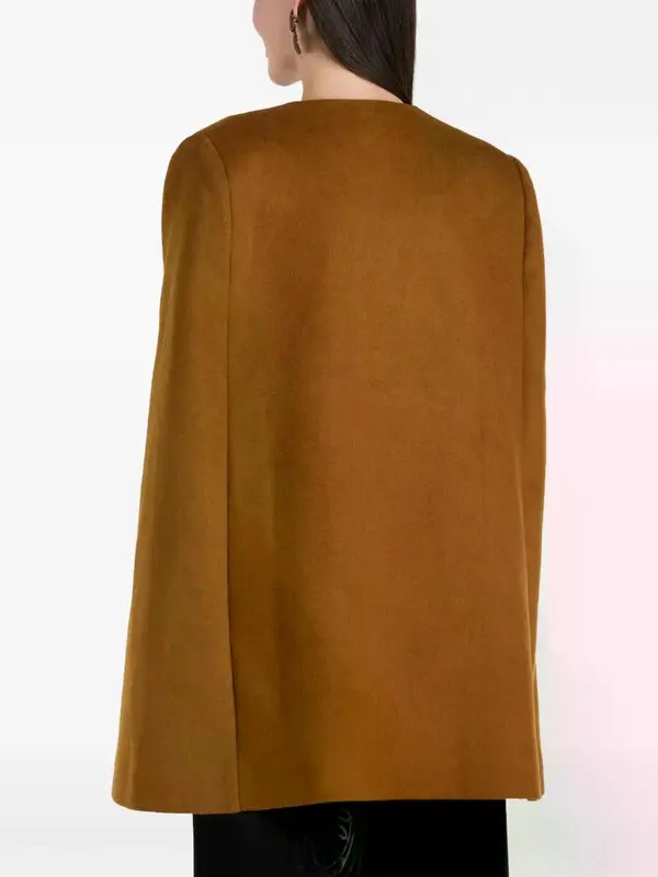 Themis Z Embellished Cape - Brown