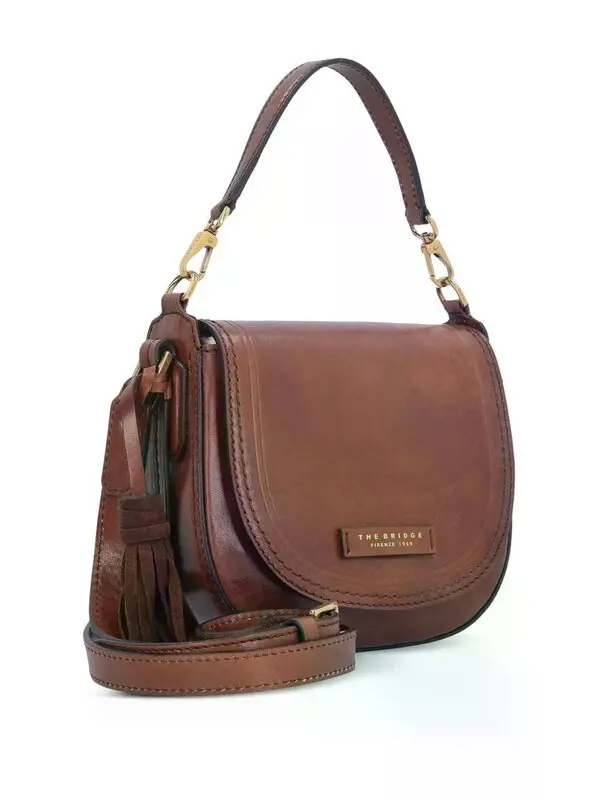 THE BRIDGE Leather Crossbody Bag - Brown