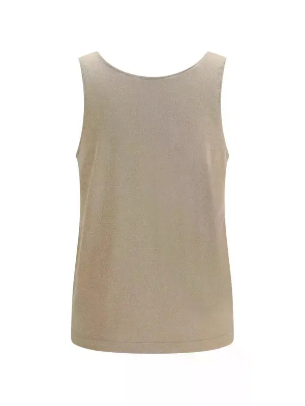 Brunello Cucinelli Metallic-effect Knitted Top