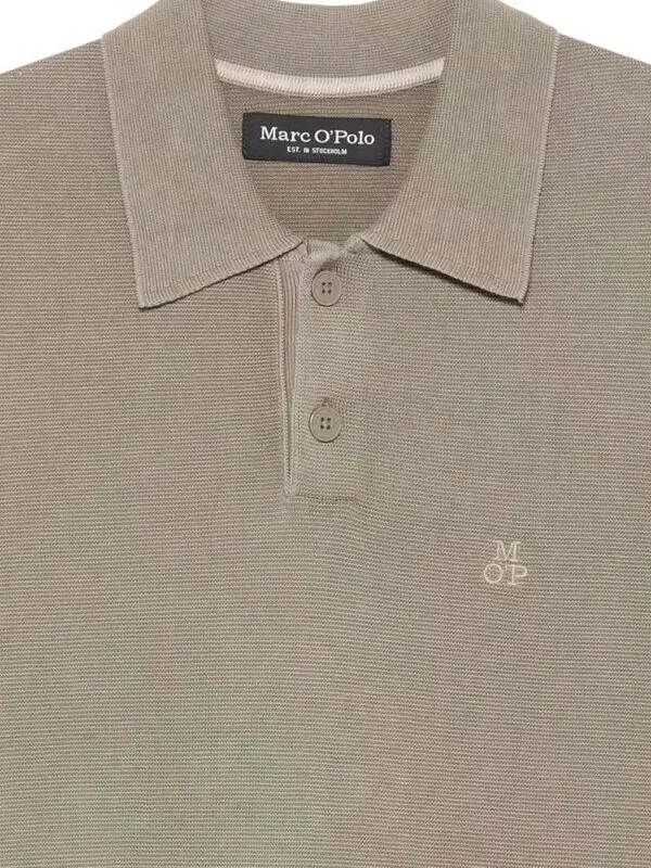 Marc O'polo Logo-embroidered Polo Shirt - Neutrals