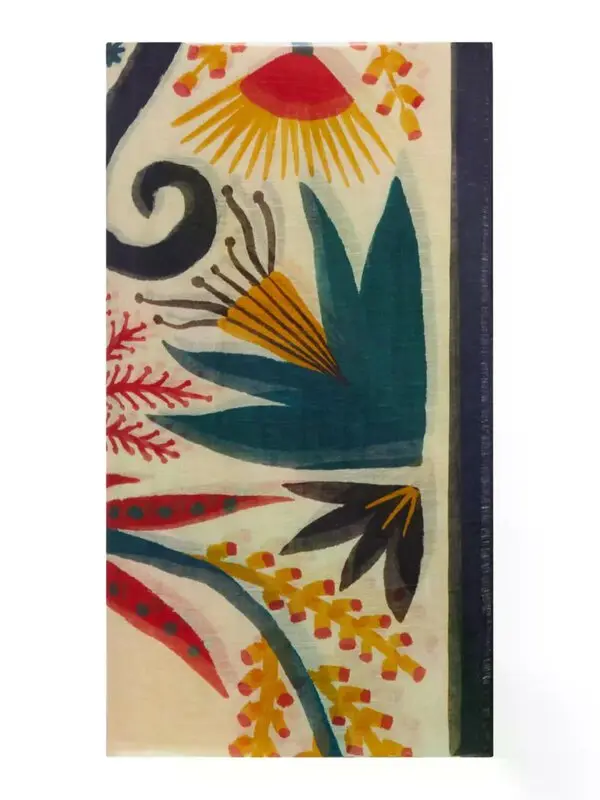 Etro Printed Frayed Scarf