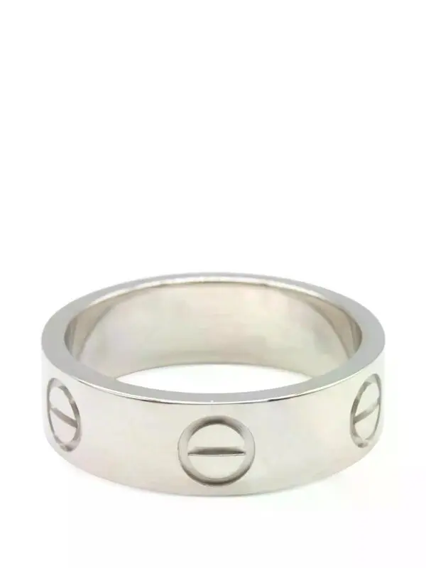 Cartier 18k White Gold Love Ring - Silver