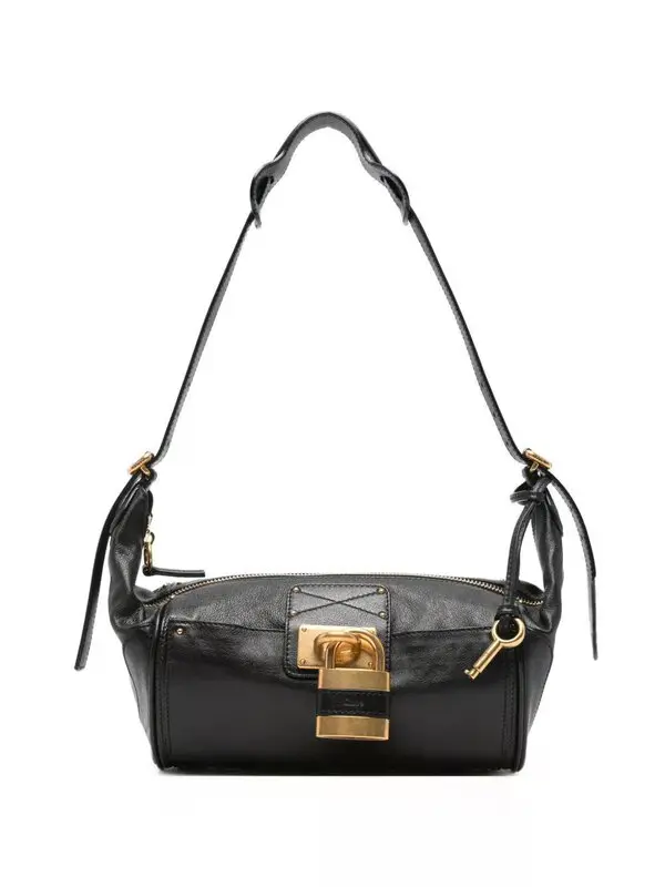 Chloé Paddington Grained-leather Shoulder Bag - Black