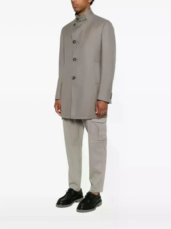 Tagliatore Gordon High-neck Button-up Coat