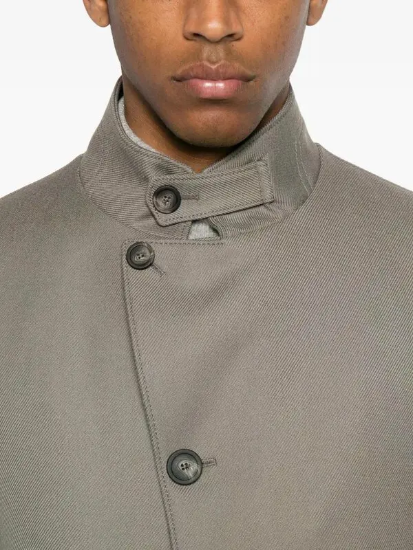 Tagliatore Gordon High-neck Button-up Coat