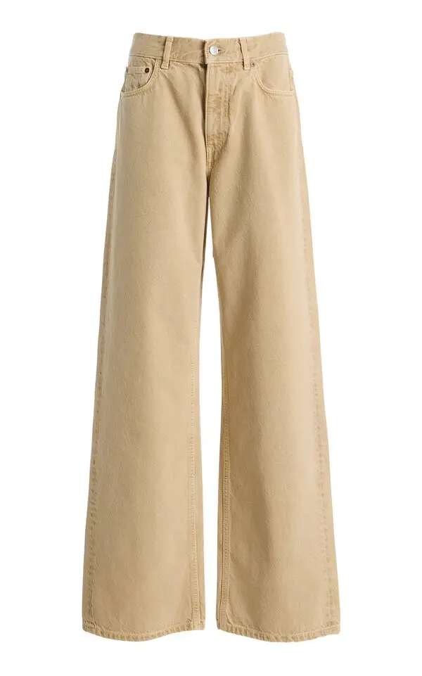 HOUSE OF DAGMAR High-rise Relaxed Straight-leg Jeans - Brown