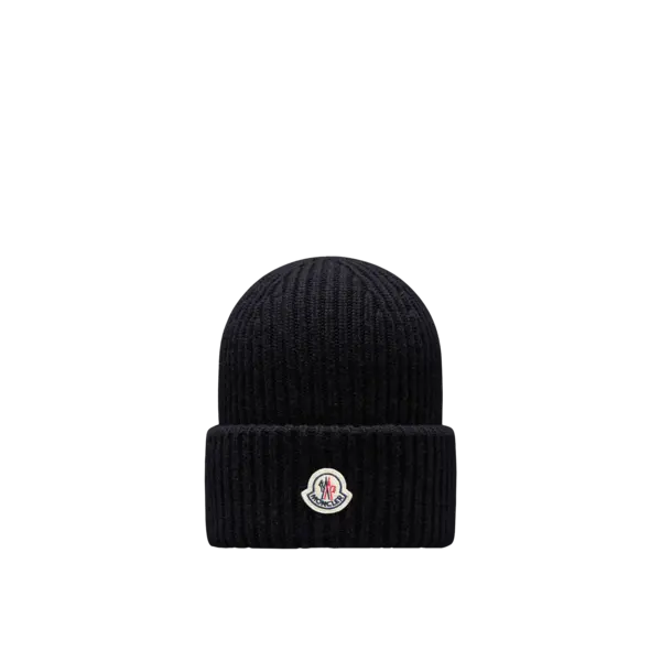 Moncler Wool & Cashmere Beanie - Black