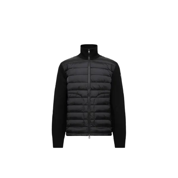 Moncler Padded Zip-up Cardigan - Black