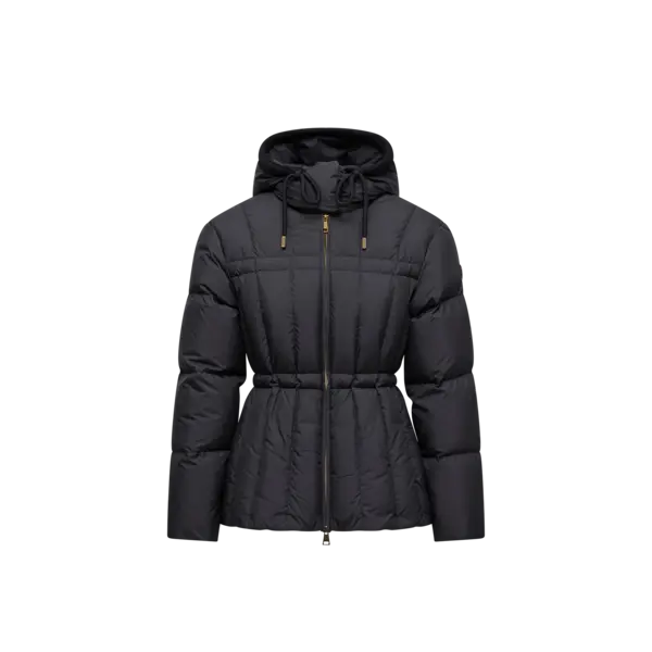 Moncler Estom Down Jacket With Hood - Black