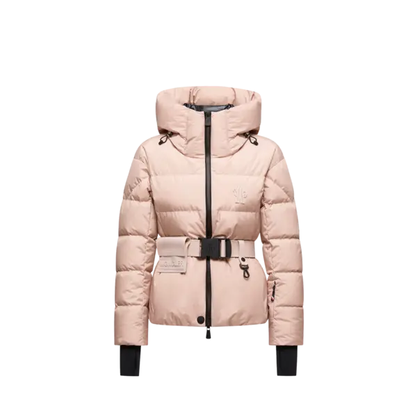 Moncler Bouquetin Hooded Insulated Ski Jacket - Pink