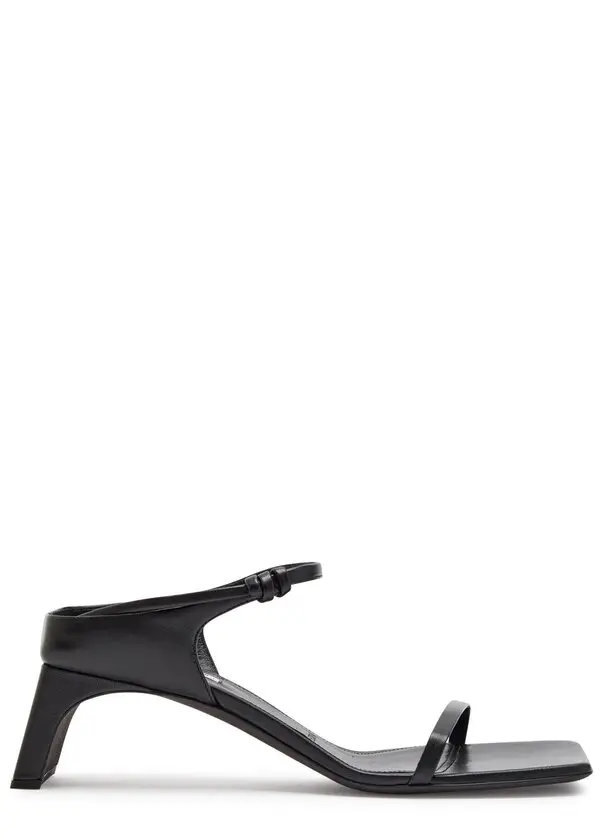 Calvin Klein Grained Leather Mules