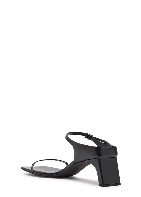Calvin Klein Grained Leather Mules