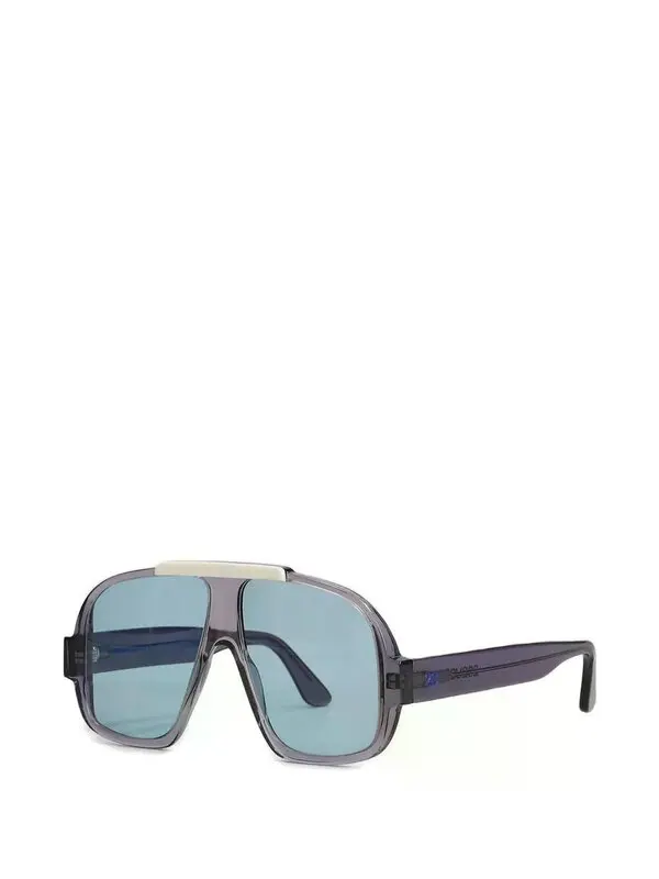 282US Pilot-frame Oversized Sunglasses