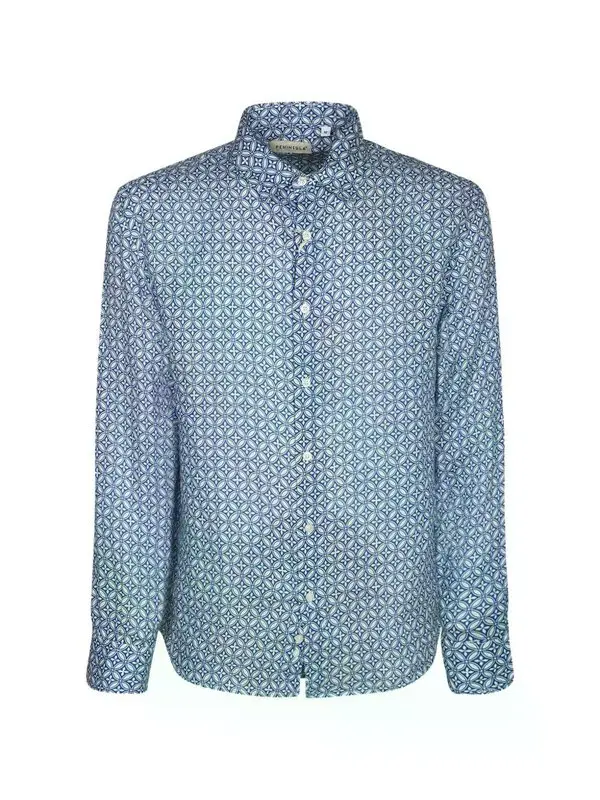 PENINSULA SWIMWEAR Geometric-print Long-sleeved Shirt