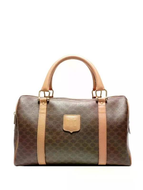 Celine Macadam Boston Bag - Brown